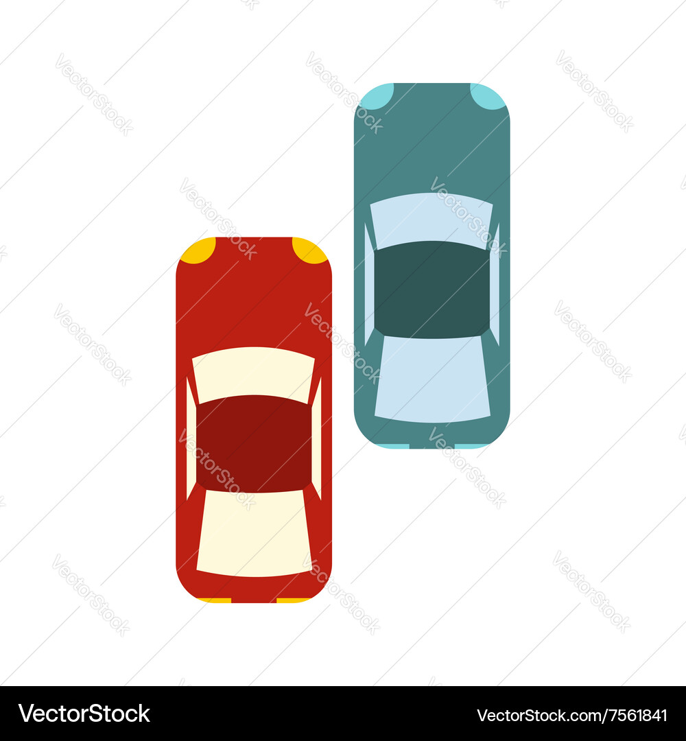 Two fast moving race cars Royalty Free Vector Image