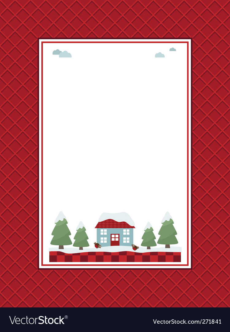 Winter frame Royalty Free Vector Image - VectorStock