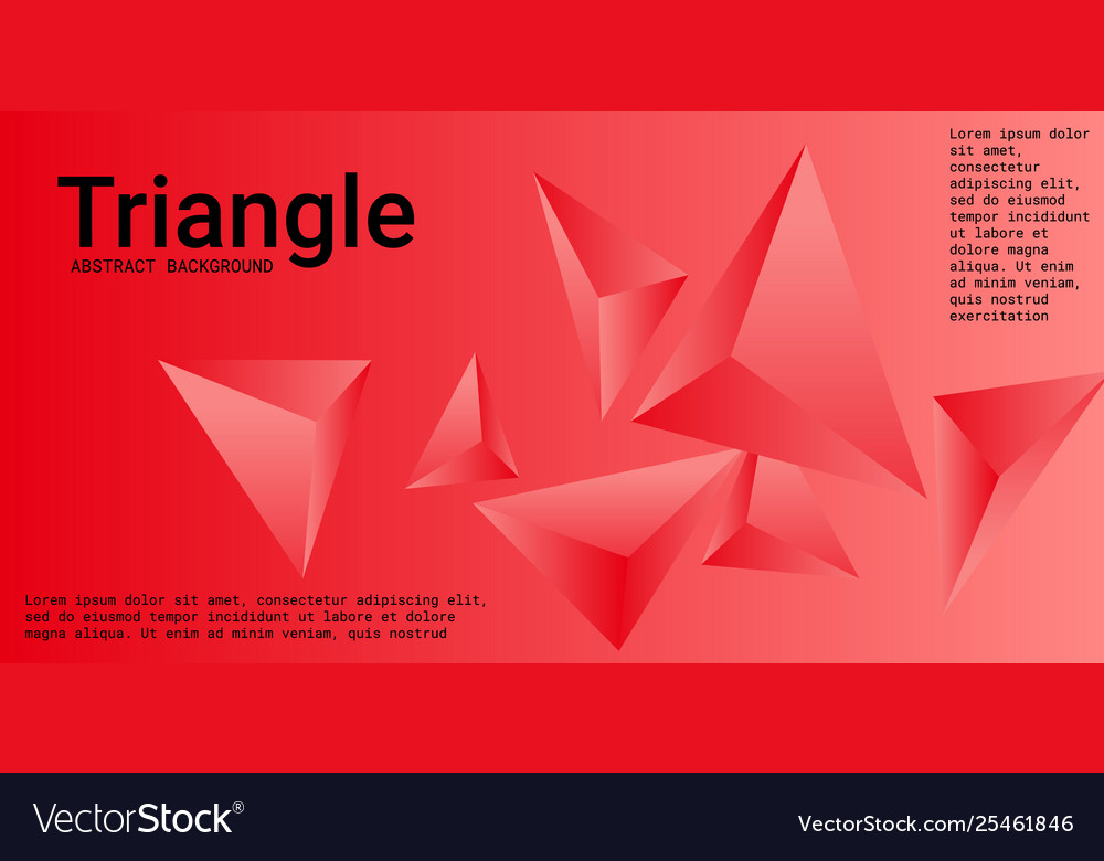 Abstract composition triangle Royalty Free Vector Image