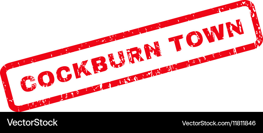 Cockburn town rubber stamp Royalty Free Vector Image