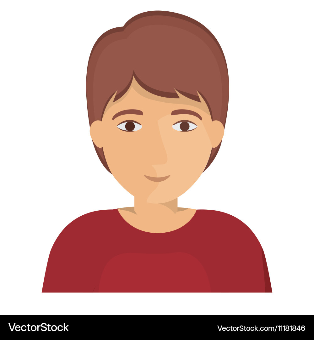 Colorful man cartoon design Royalty Free Vector Image