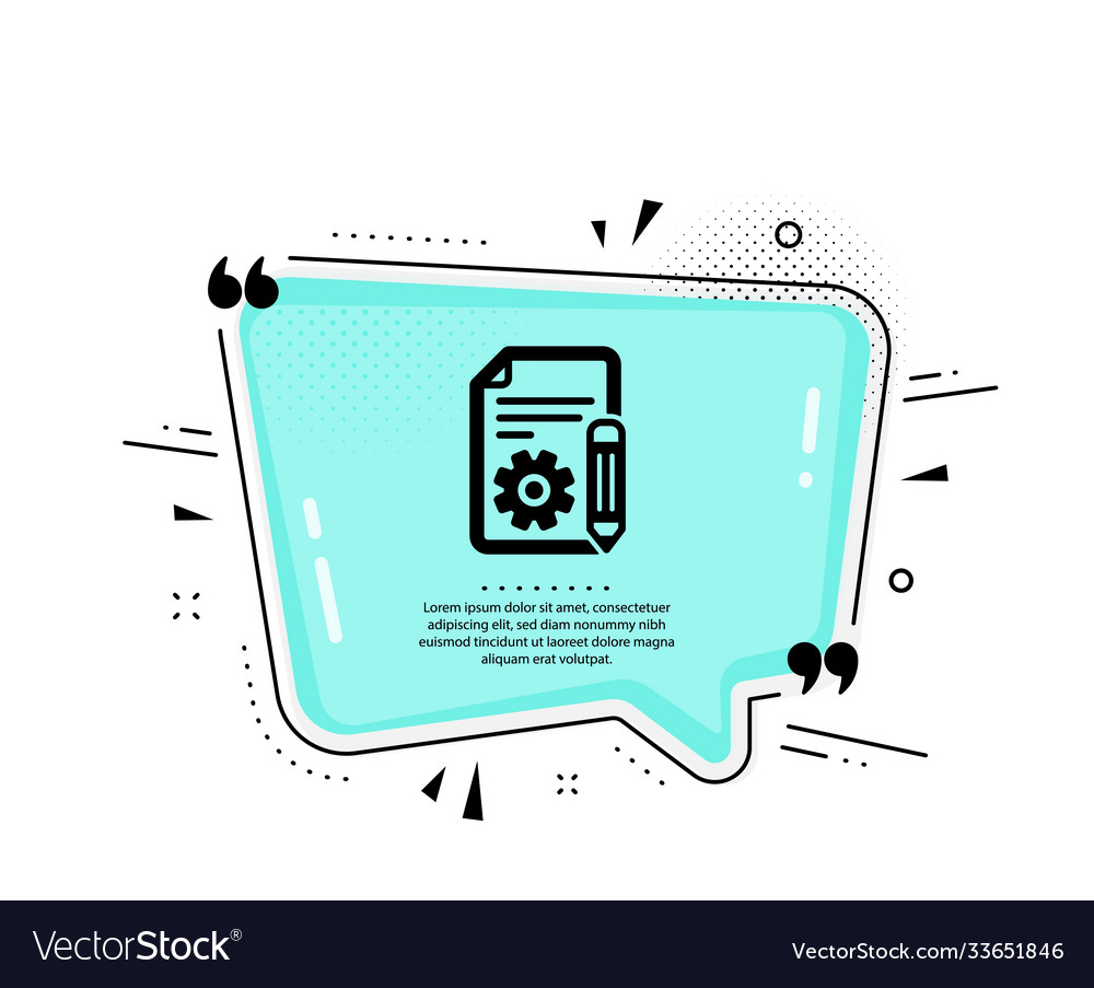 Documentation icon technical instruction sign Vector Image