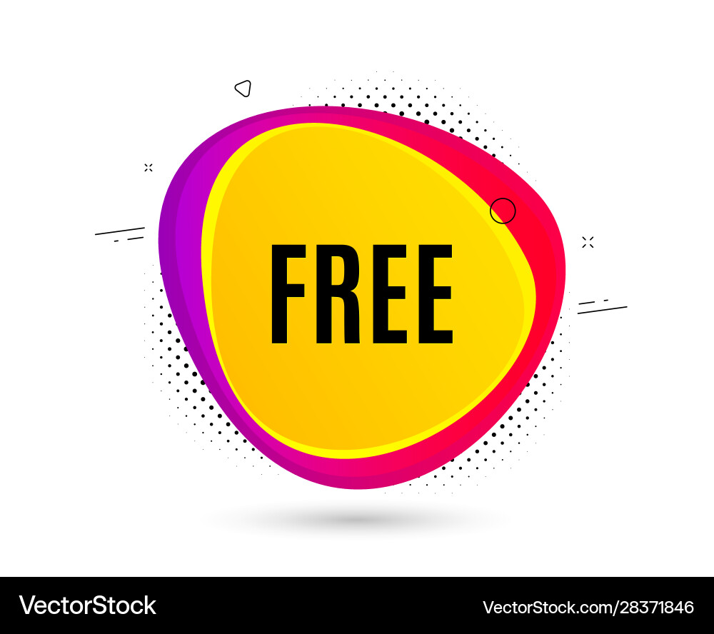 Free symbol special offer sign Royalty Free Vector Image