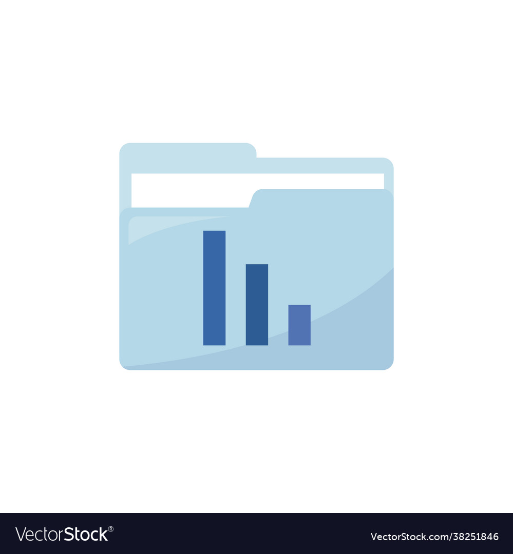 Report folder icon Royalty Free Vector Image - VectorStock
