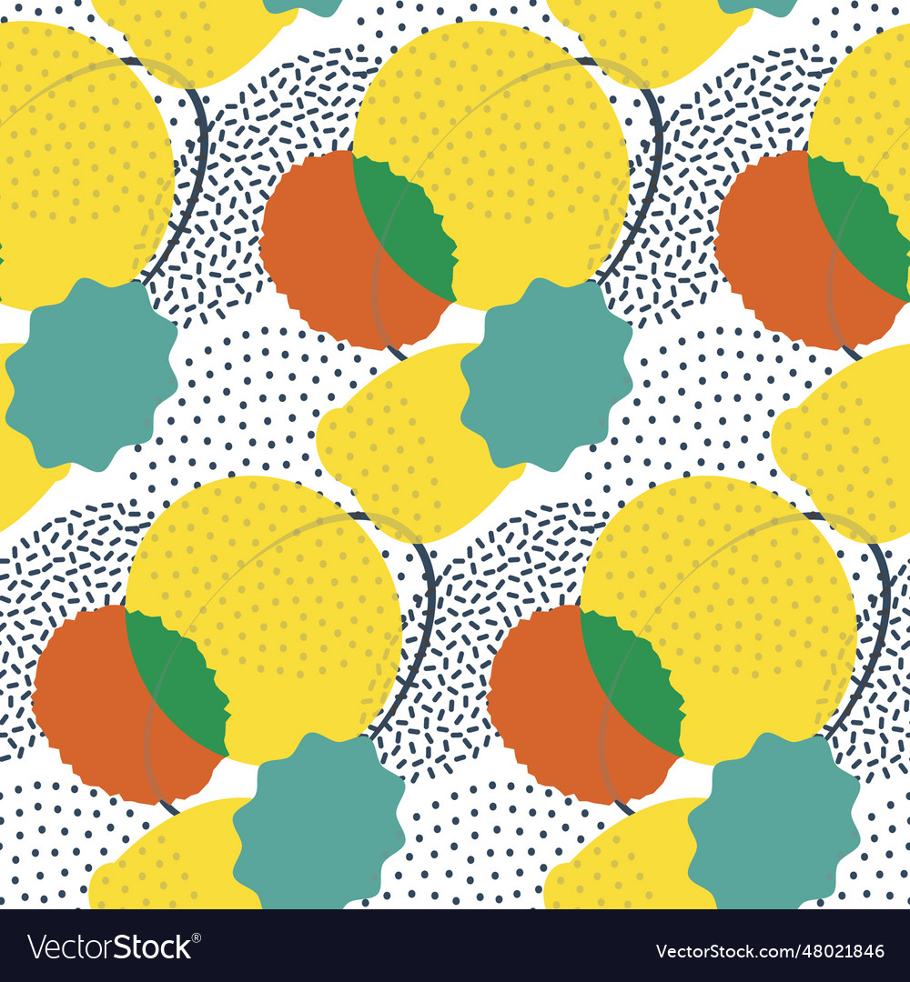 Seamless pattern with a simple abstract drawing Vector Image