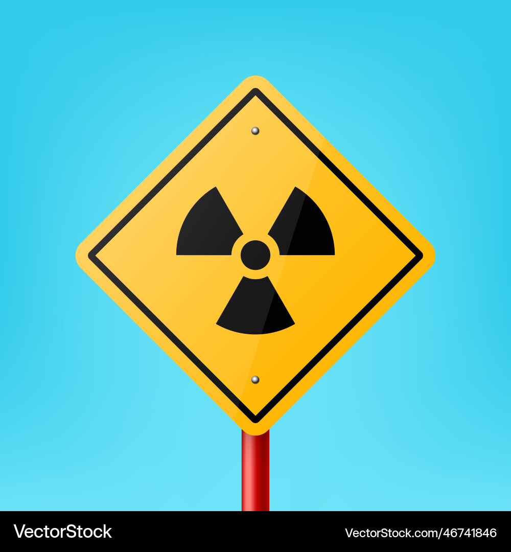 Yellow blank rhombus road sign frame Royalty Free Vector