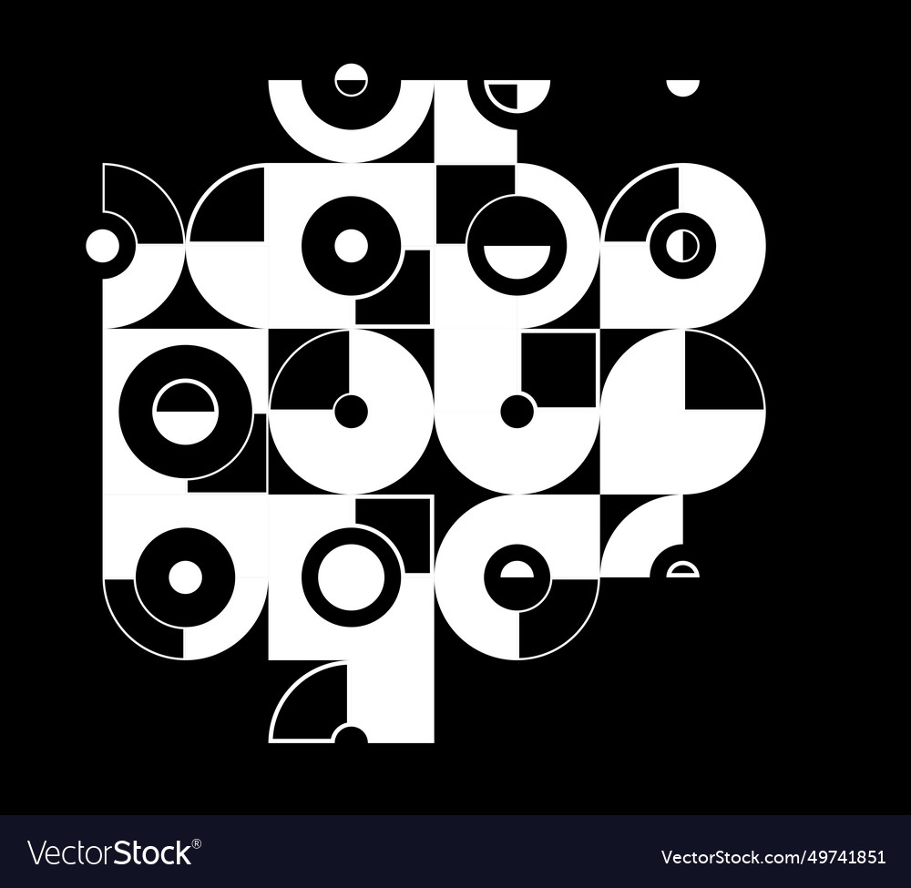 Abstract Geometric Pattern Background Isolated Vector Image