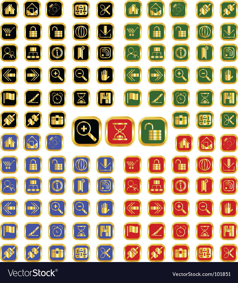Buttons Royalty Free Vector Image - VectorStock Buttons Royalty Free Vector Image - VectorStock