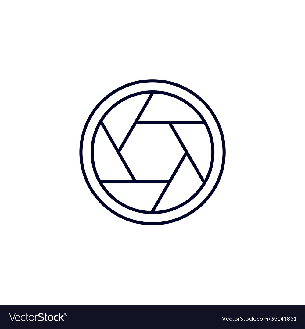 Eye camera icon logo template creative movie Vector Image Eye camera icon logo template creative movie Vector Image