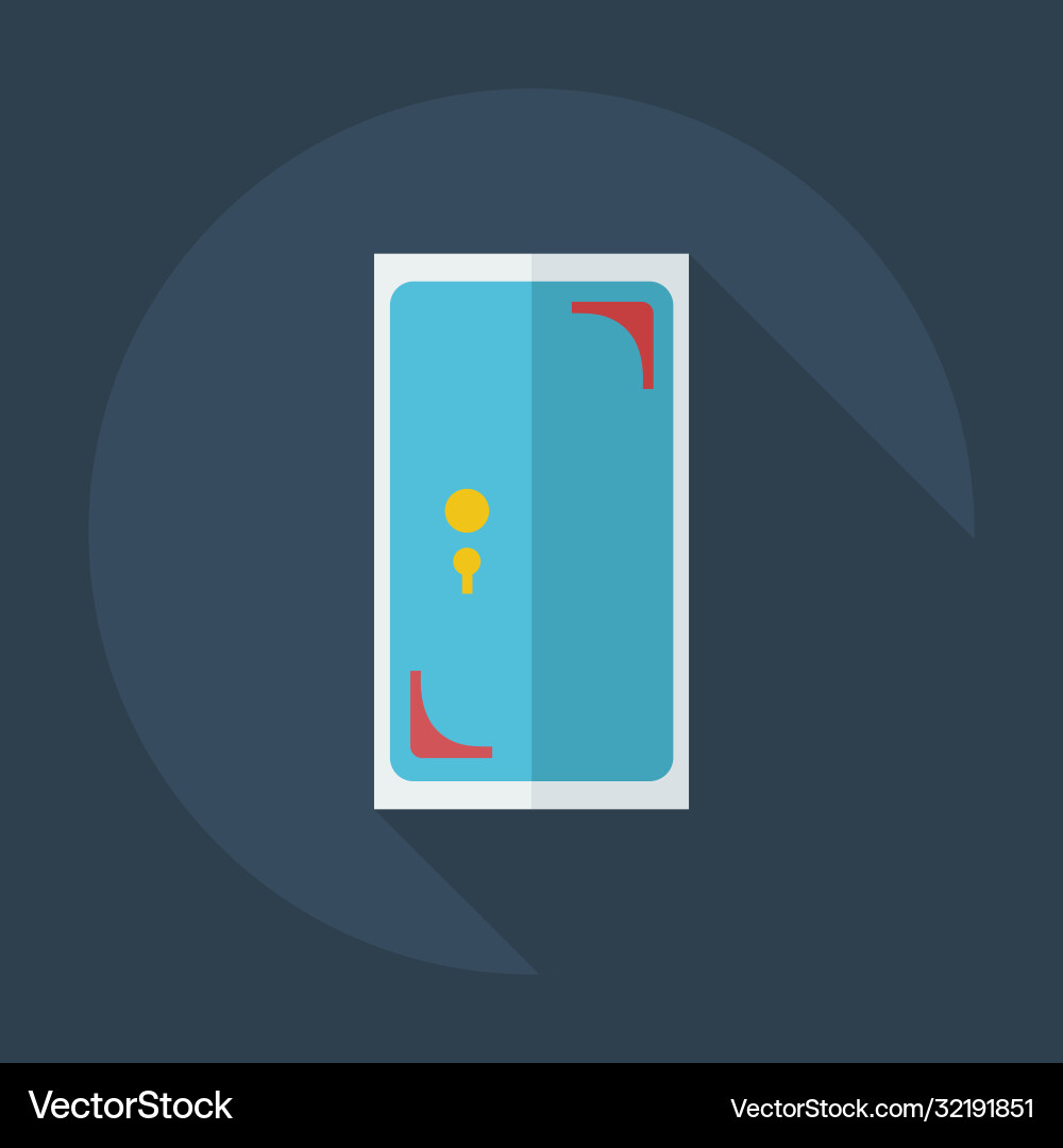 Flat modern design with shadow icons door Vector Image