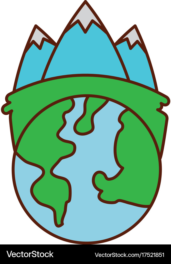 Globe world ecology energy environment power Vector Image