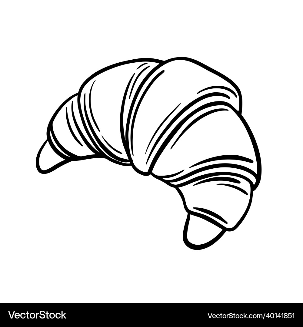 Croissant Clip Art Black And White