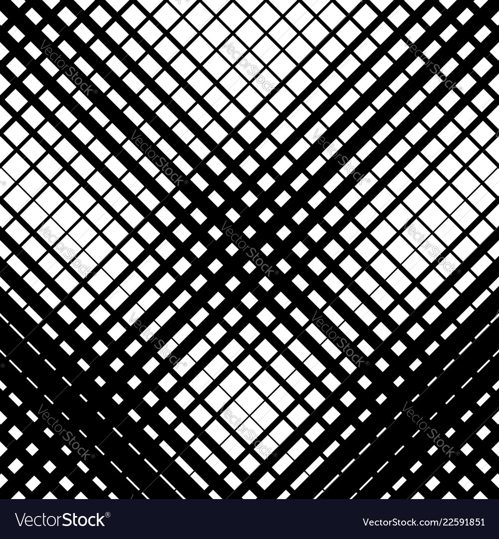 Irregular grid mesh pattern abstract monochrome Vector Image