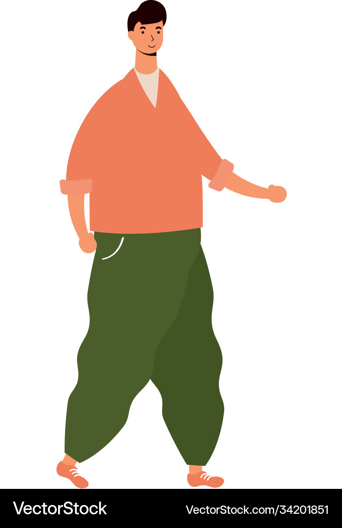 Young man male avatar character Royalty Free Vector Image