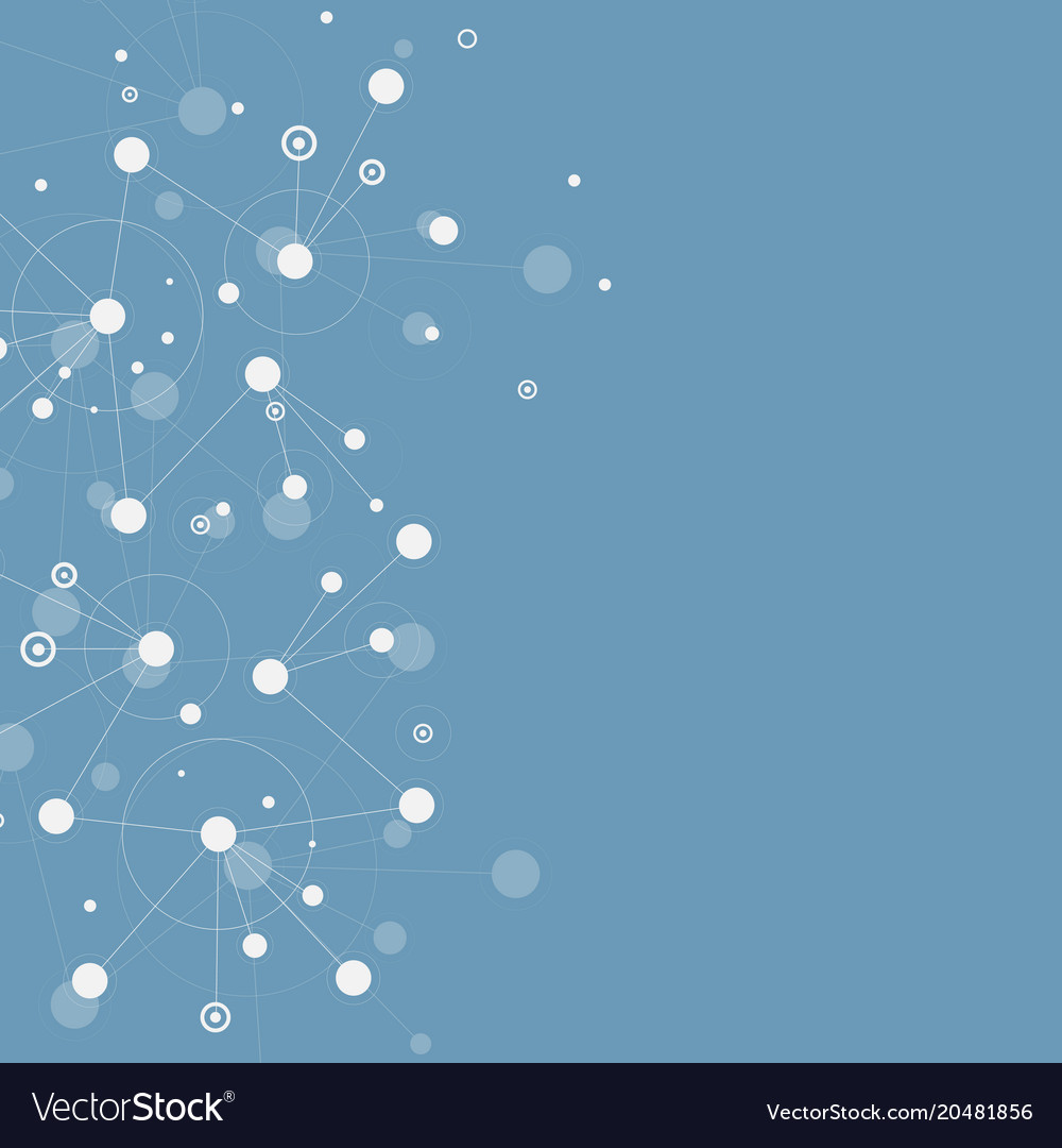 Abstract network connection structure Royalty Free Vector