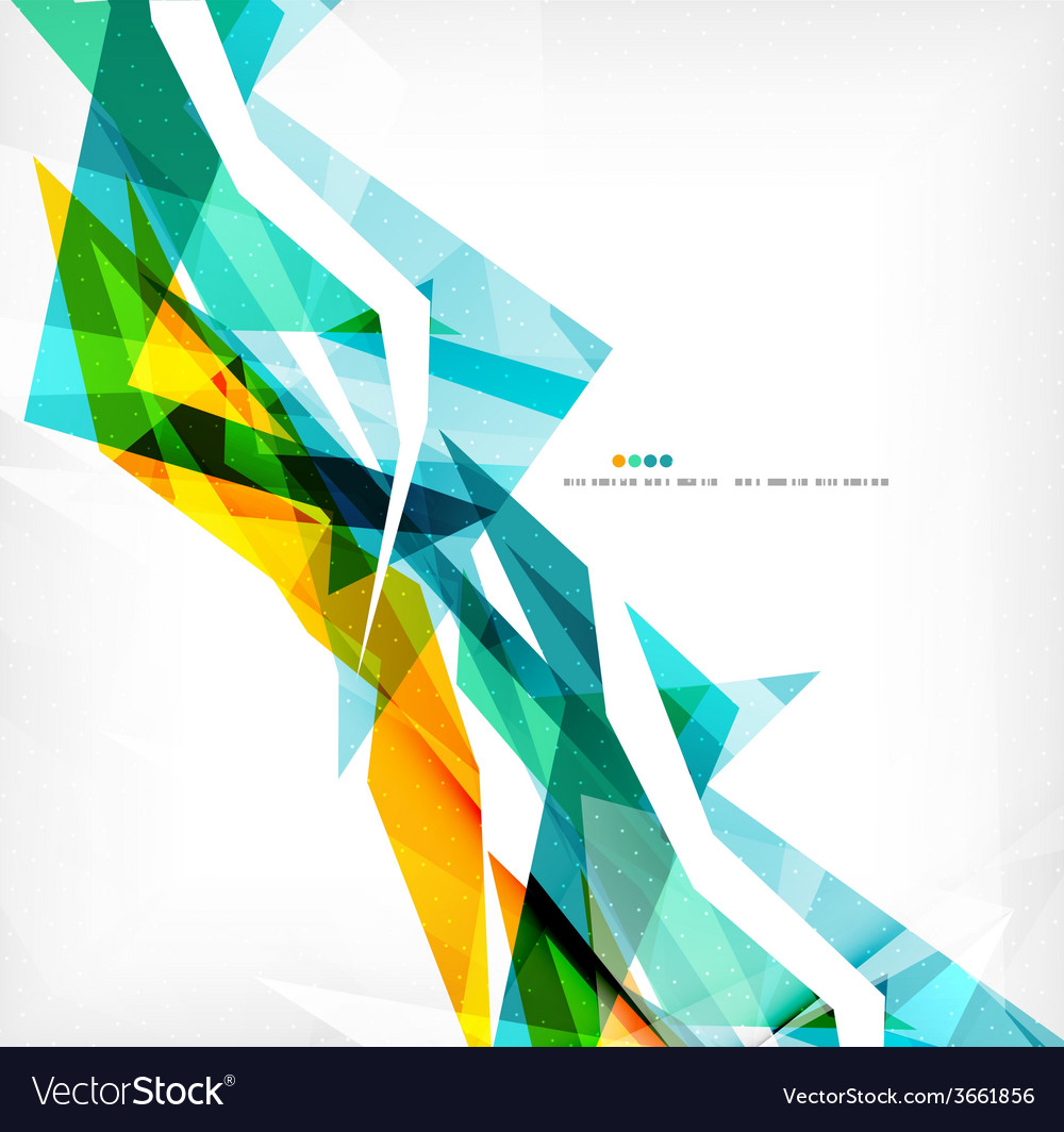 Angular geometric color shapes Royalty Free Vector Image