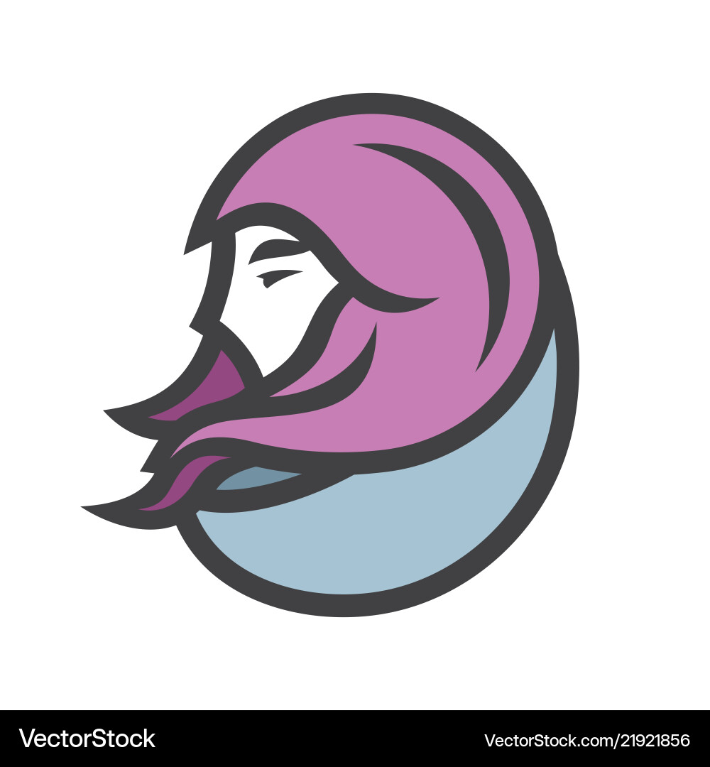 Beauty salon abstract sign Royalty Free Vector Image