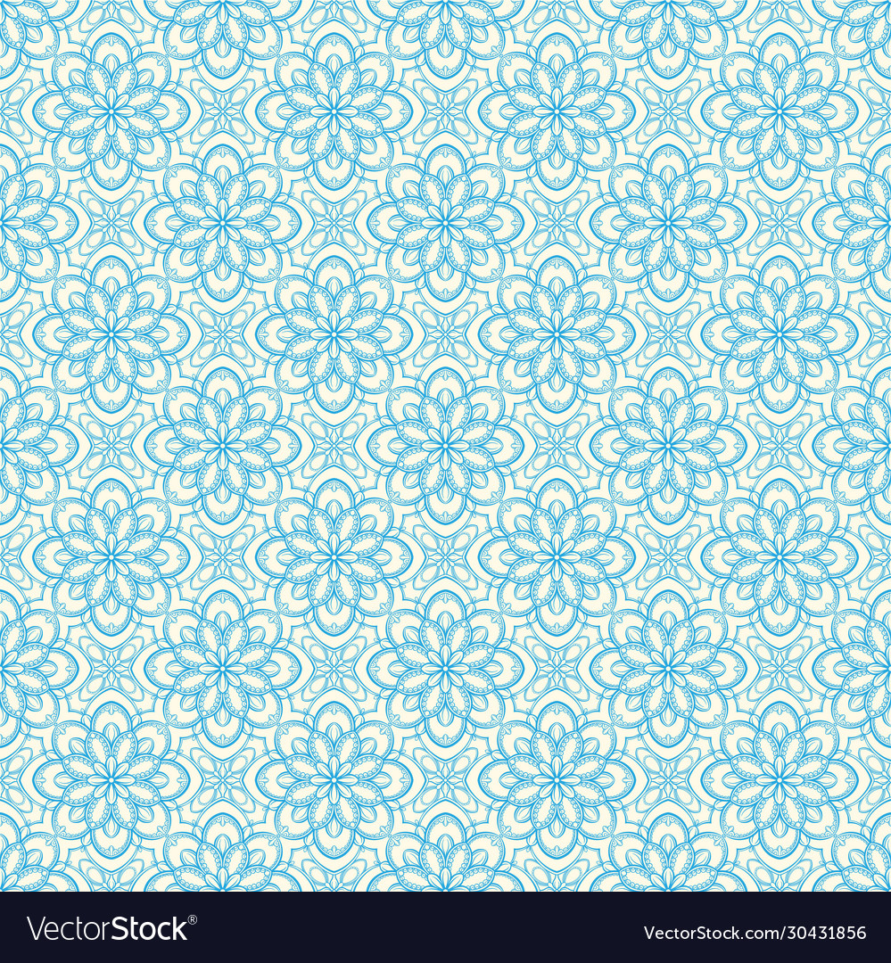 Blue retro pattern Royalty Free Vector Image - VectorStock