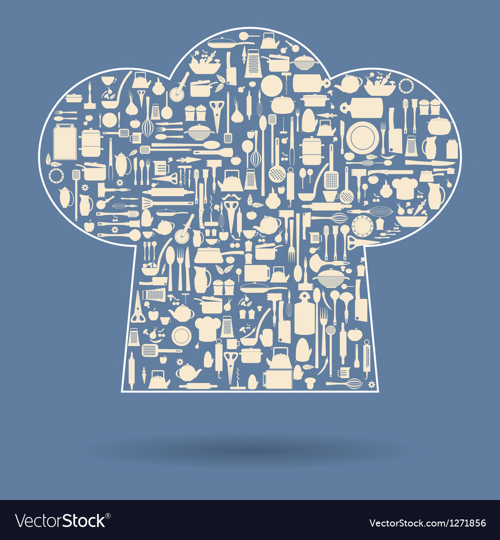 Chef hat Royalty Free Vector Image - VectorStock