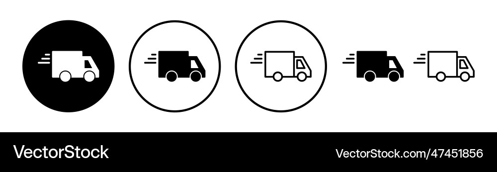 Delivery icon shipping fast delivery icon Vector Image