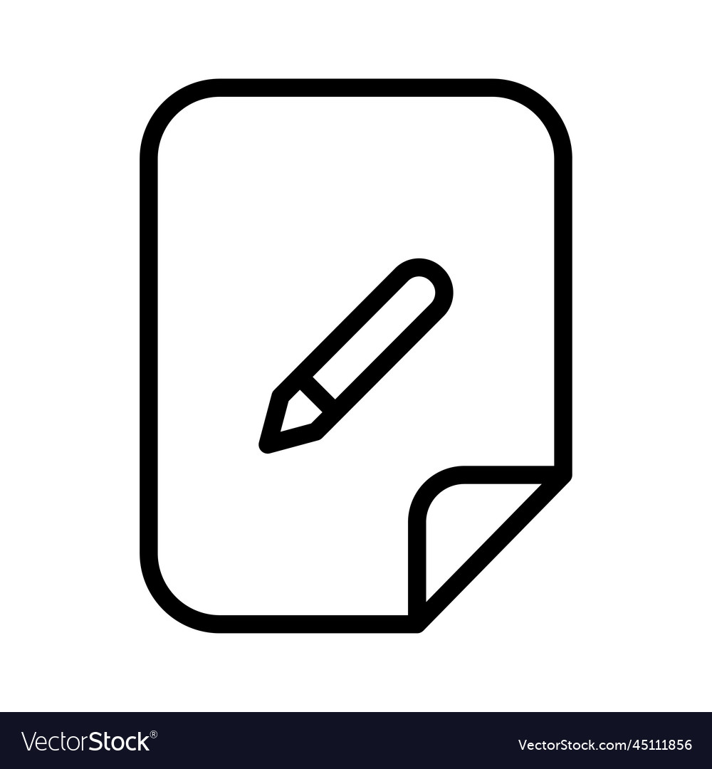 Edit file icon Royalty Free Vector Image - VectorStock