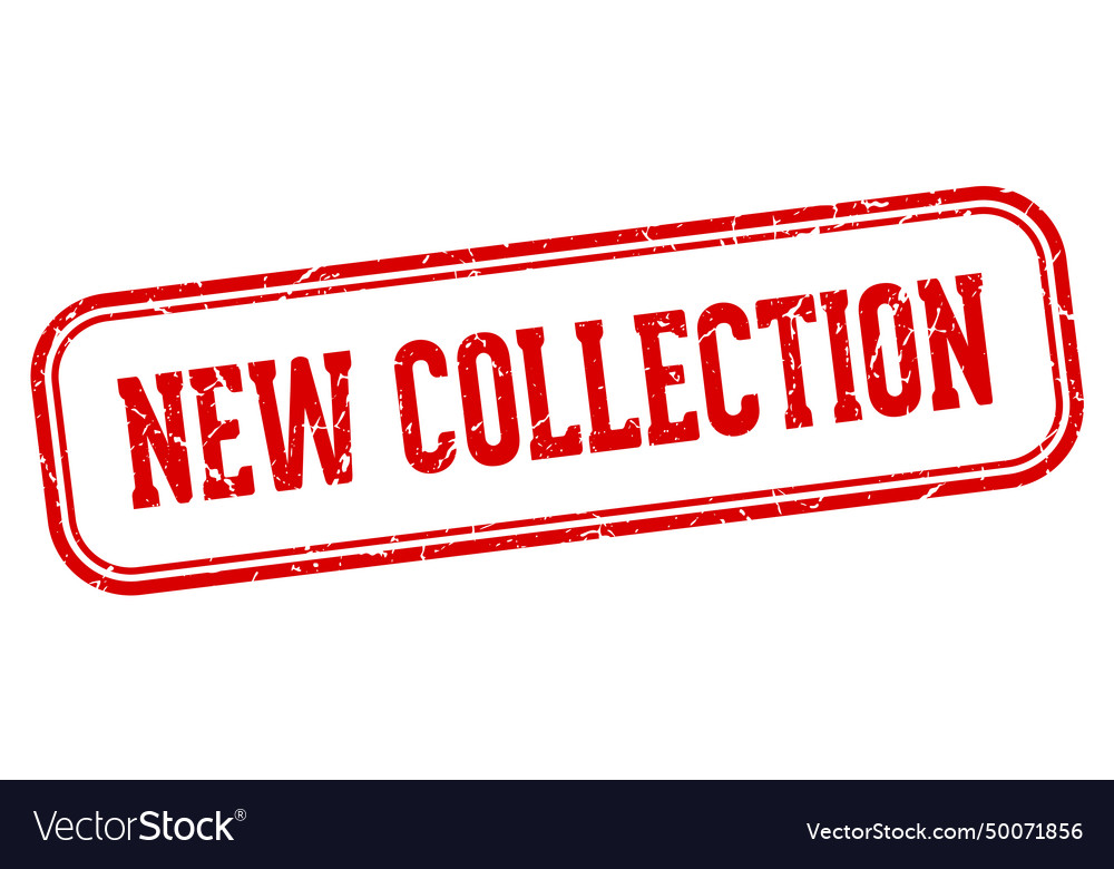 New collection stamp rectangular Royalty Free Vector Image