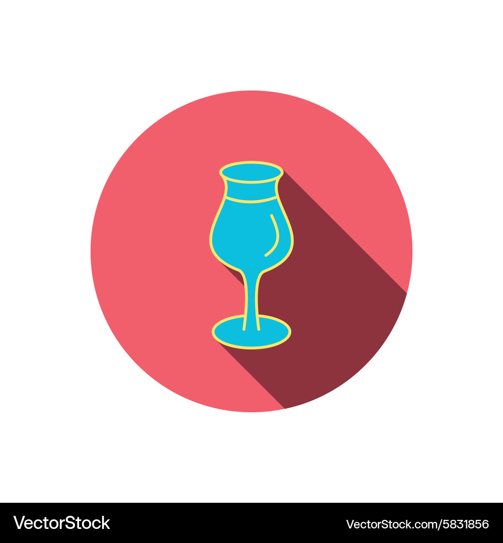 Wine glass icon goblet sign Royalty Free Vector Image