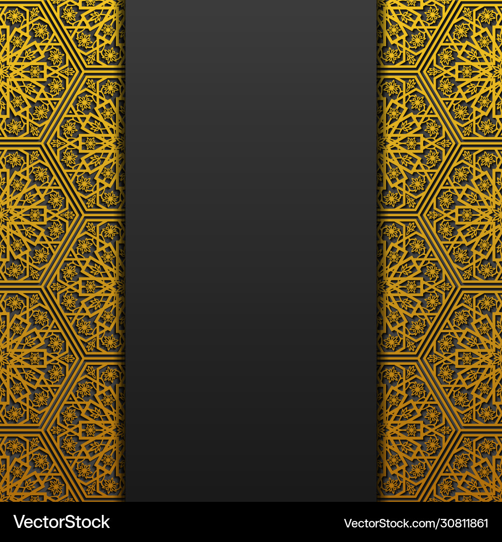 Background with traditional floral ornament Vector Image