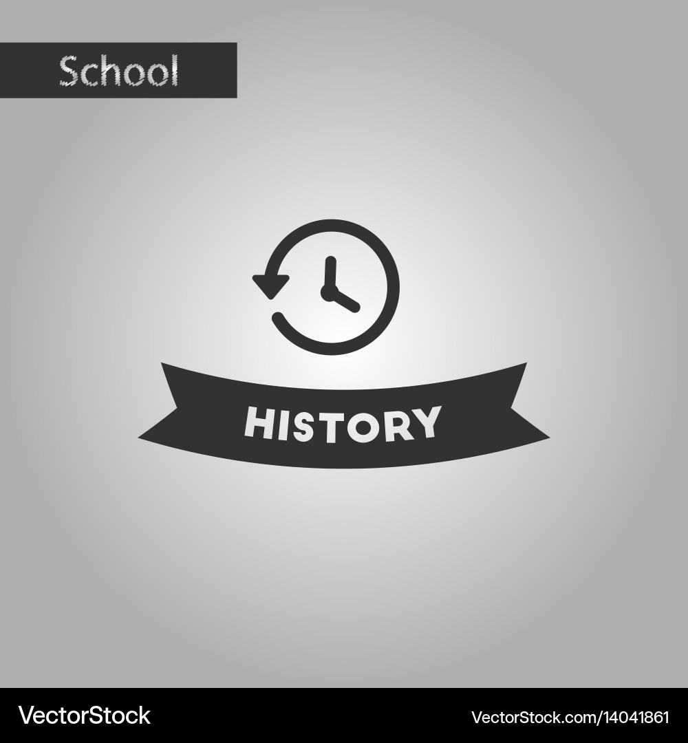 Black and white style icon history lesson Vector Image