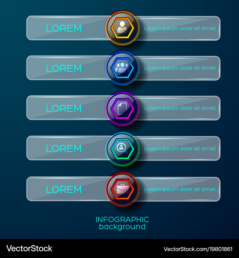 Business pictograph menu background Royalty Free Vector