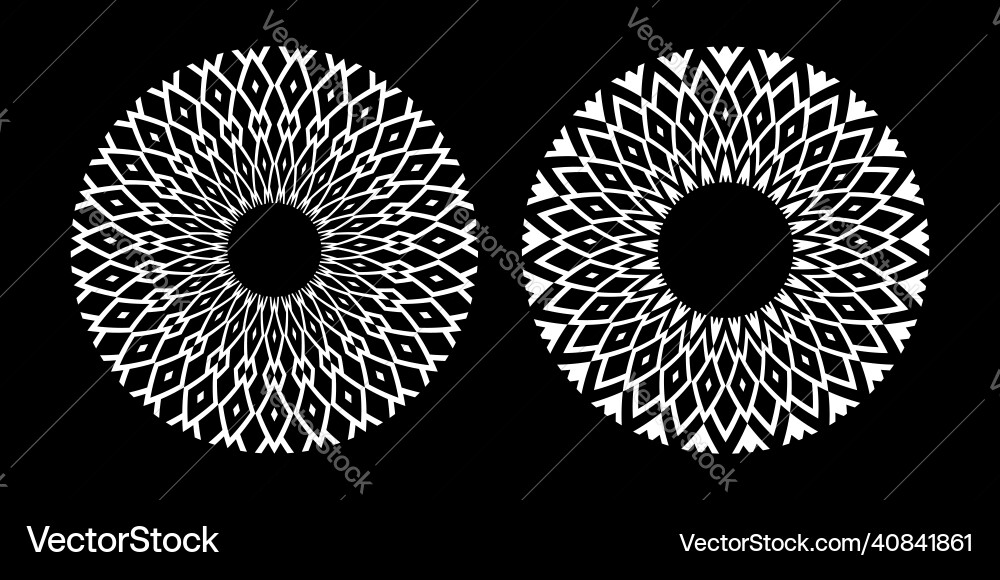 Circle patterns Royalty Free Vector Image - VectorStock