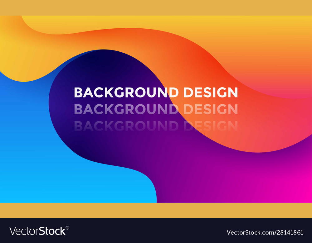 Modern color gradient background design Royalty Free Vector