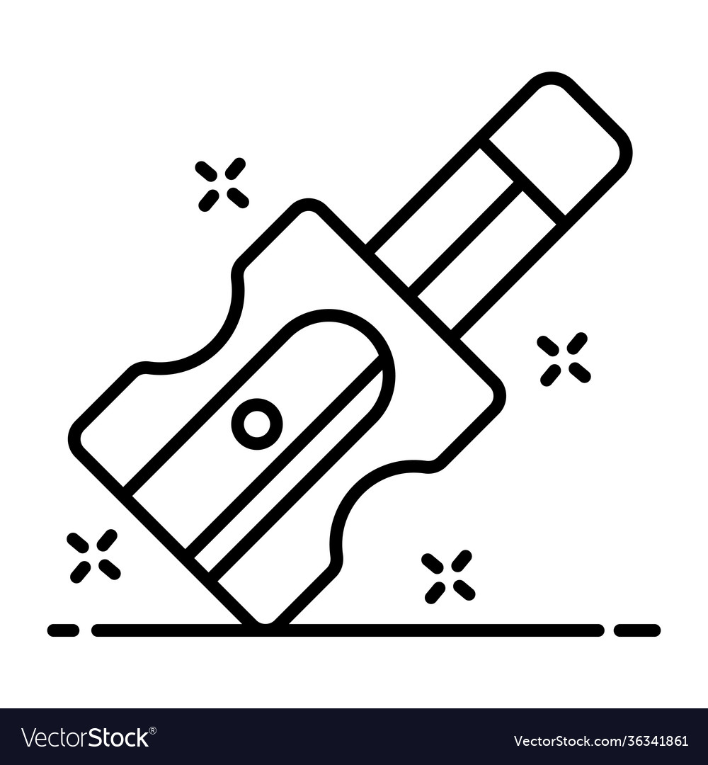 Pencil sharpener Royalty Free Vector Image - VectorStock