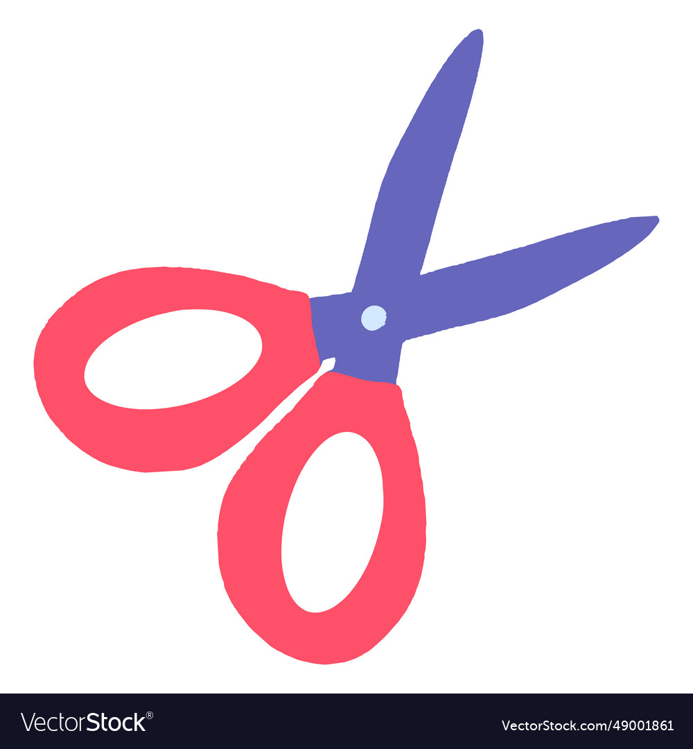 Sissors flat Royalty Free Vector Image - VectorStock