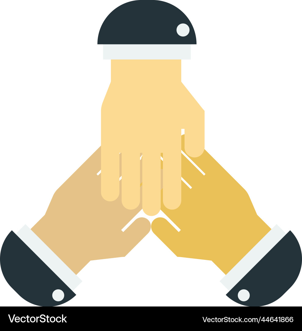 Business cooperation in minimal style Royalty Free Vector