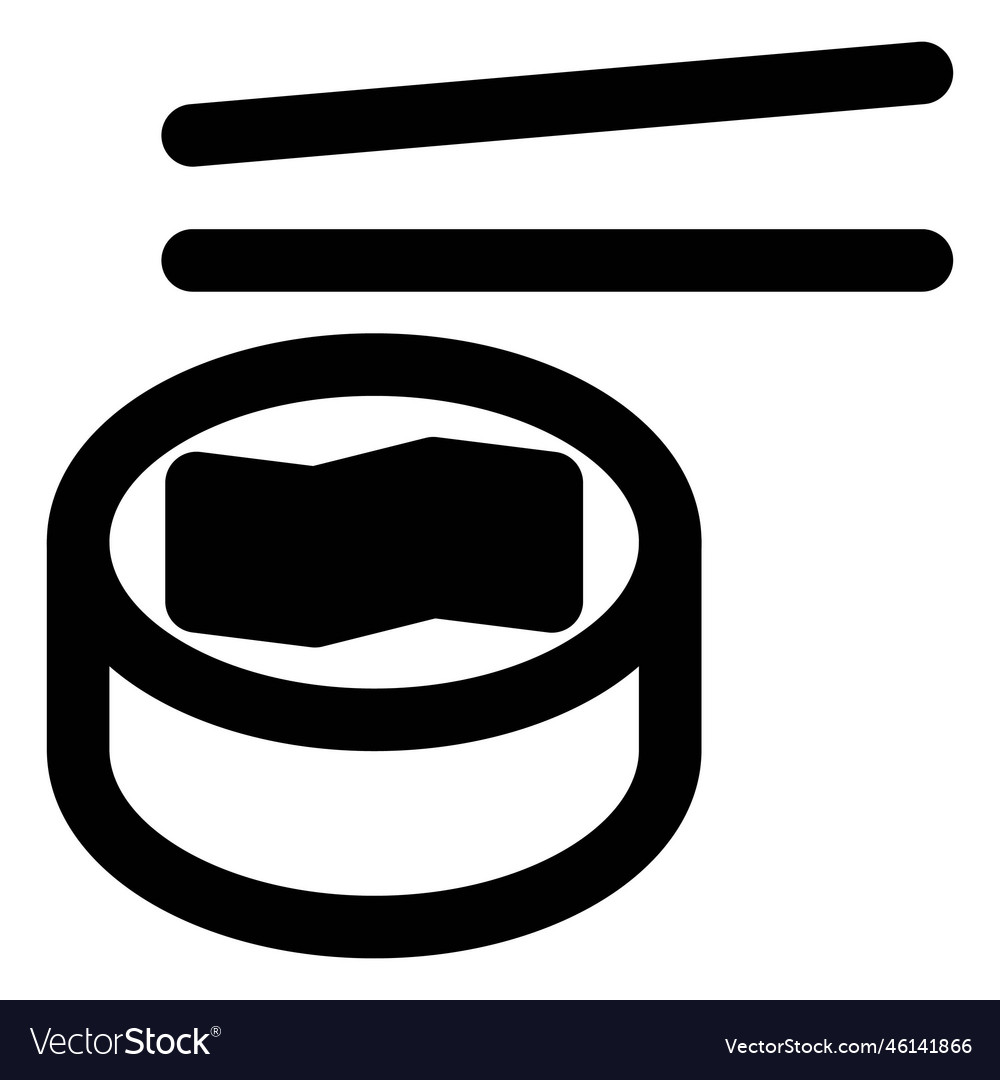 Closeup of famous japanese sushi Royalty Free Vector Image