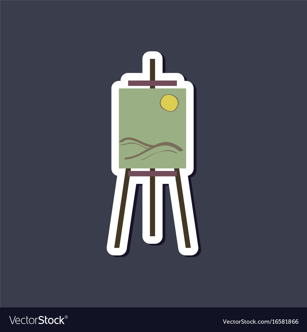 Paper Sticker On Stylish Background Picture Vector Image