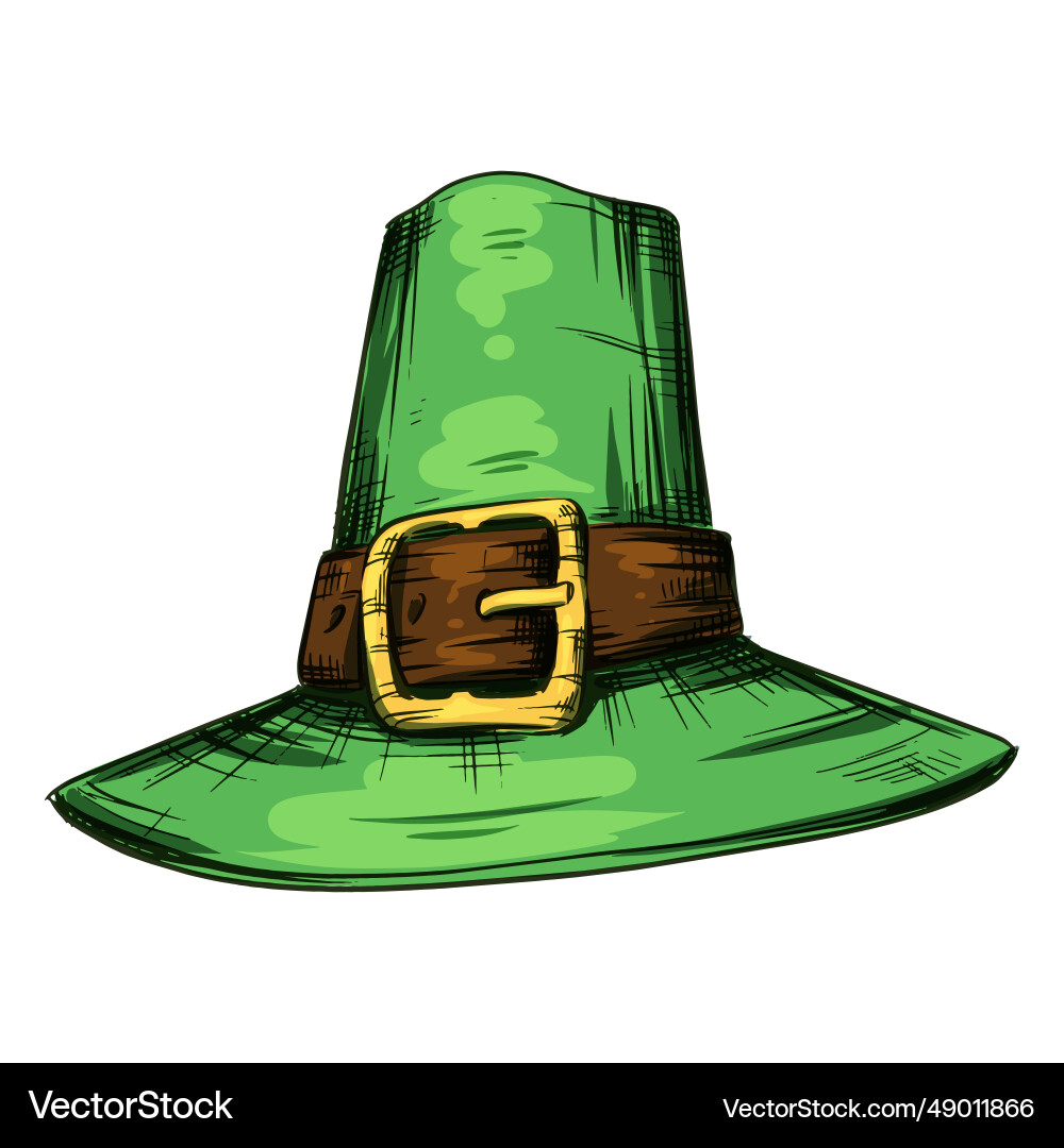 St patricks day hat cool Royalty Free Vector Image