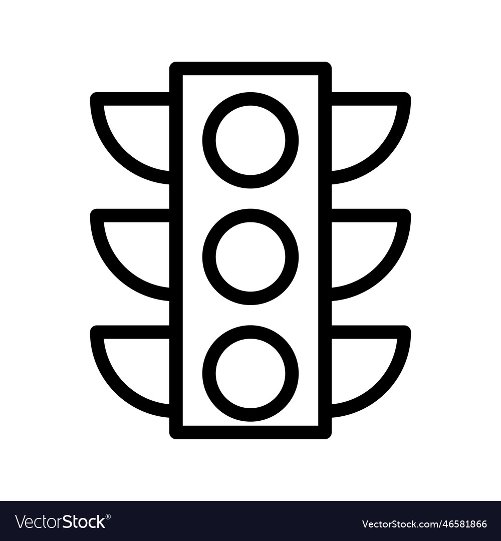 Traffic light icon Royalty Free Vector Image - VectorStock