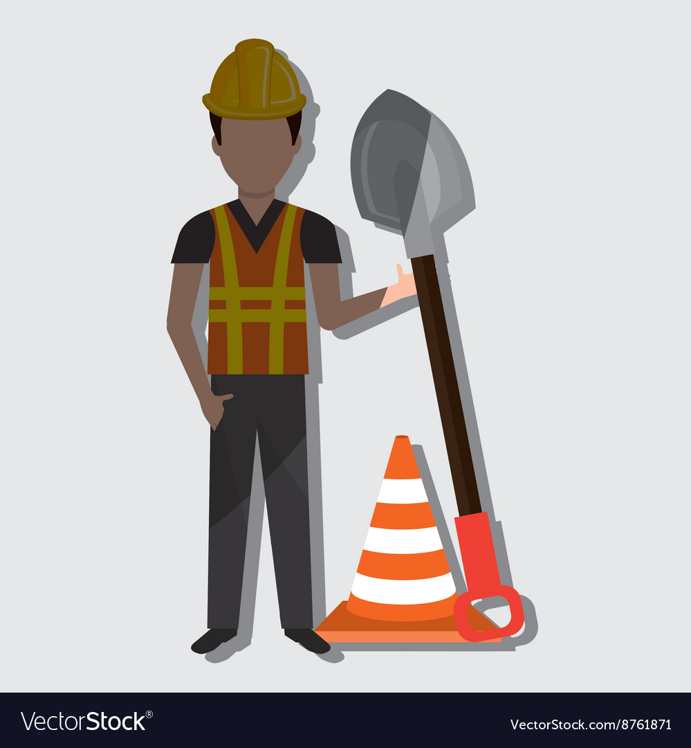 Construction worker design Royalty Free Vector Image