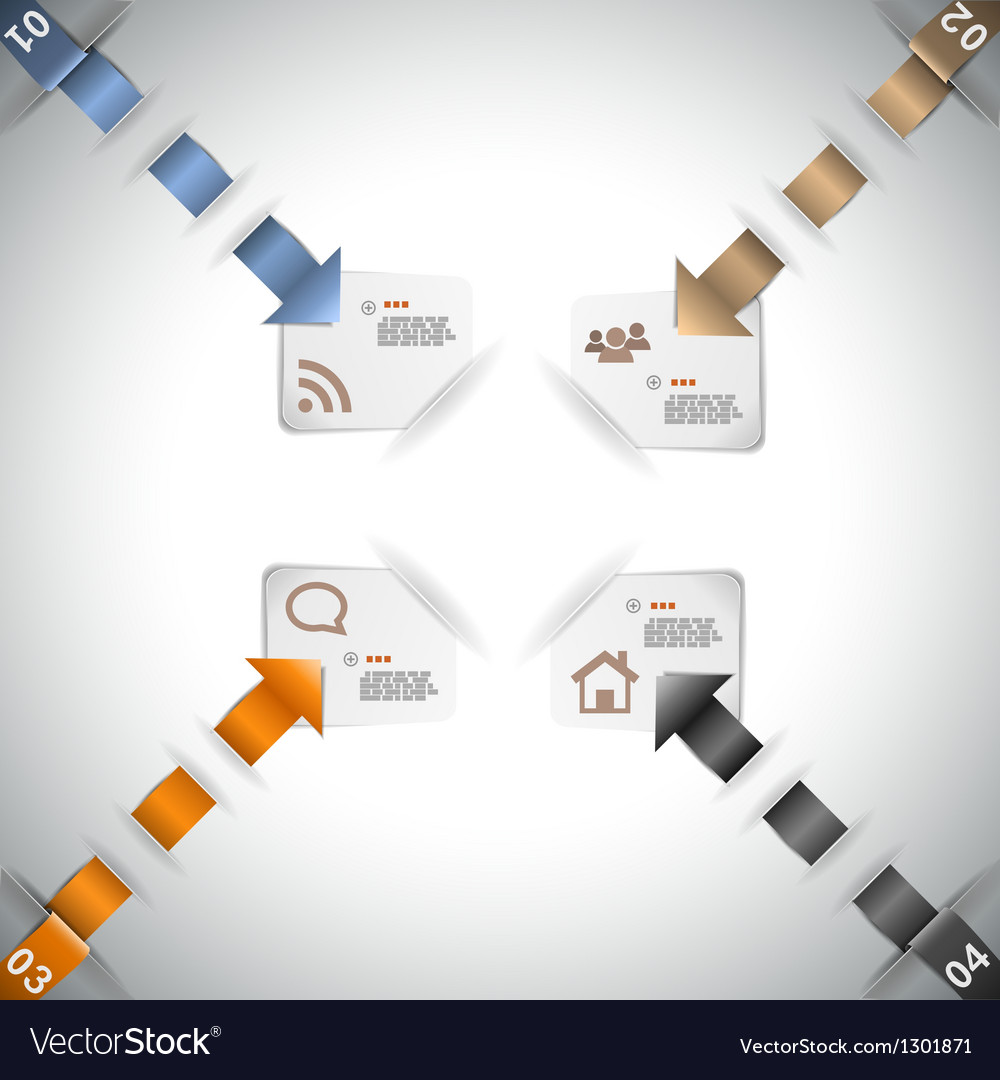 Infographic template for data presentation Vector Image