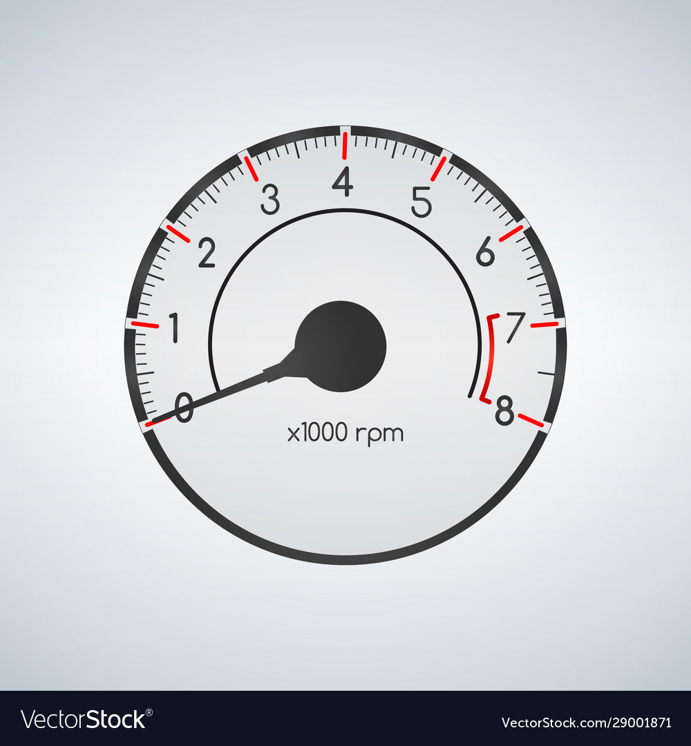 Tachometer Royalty Free Vector Image - VectorStock