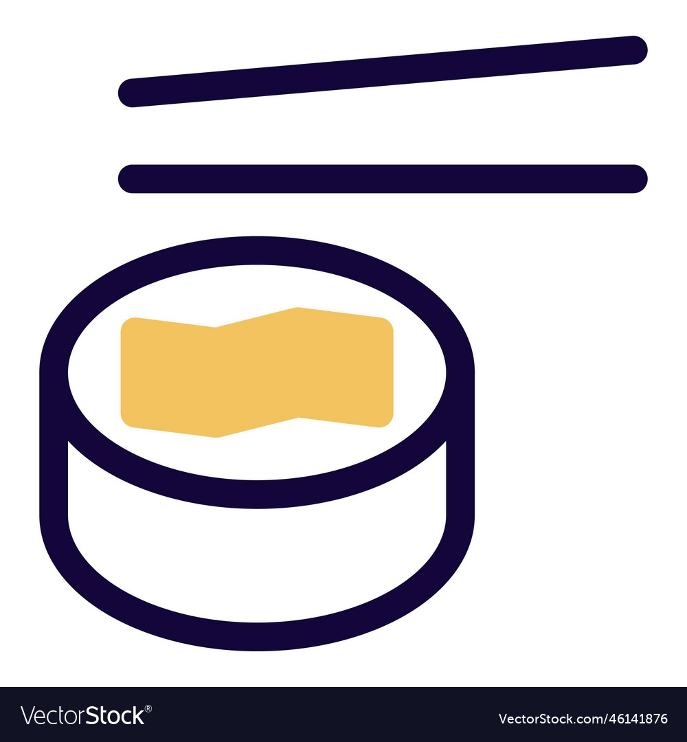 Closeup of famous japanese sushi Royalty Free Vector Image