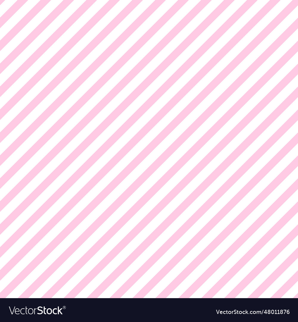 Diagonal striped pattern pink white seamless Vector Image