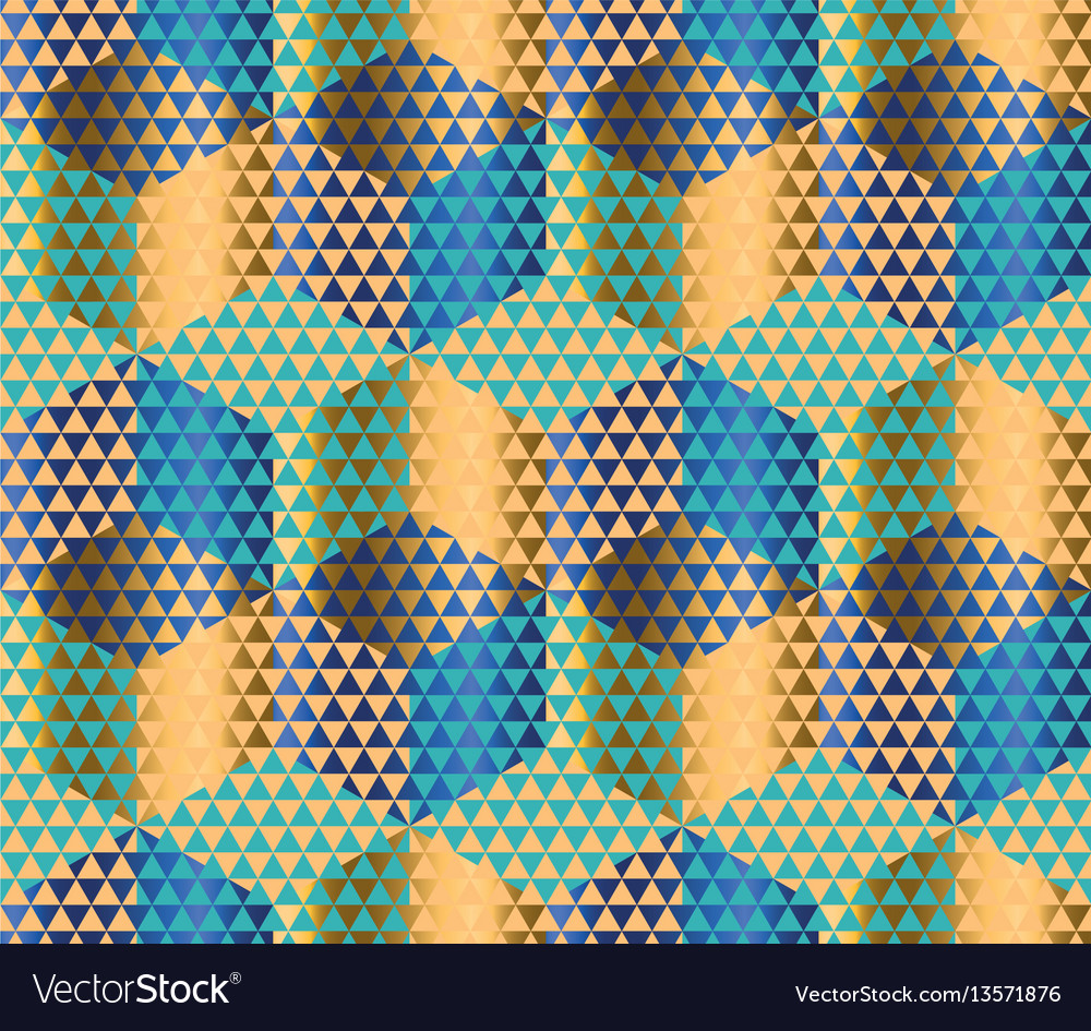 Geometry motif in luxury style seamless pattern Vector Image