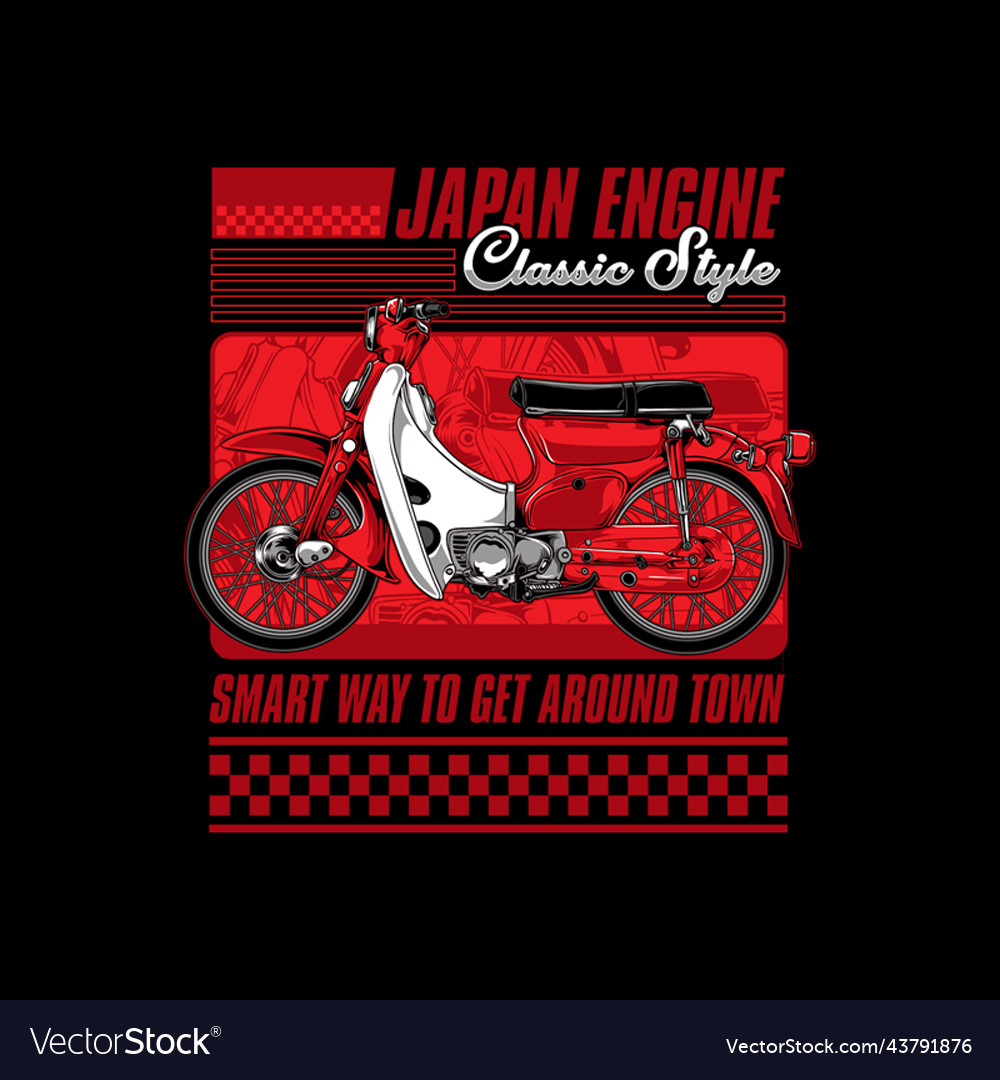 Japan engine Royalty Free Vector Image - VectorStock