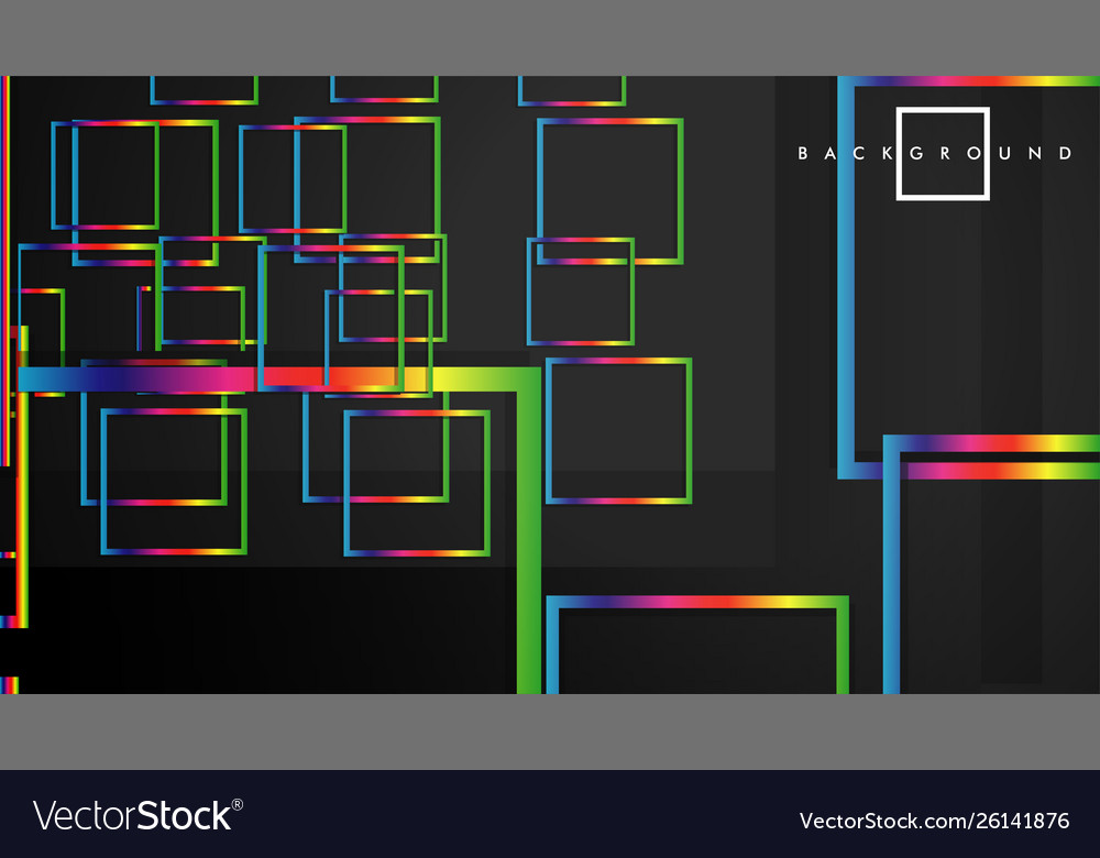 Modern abstract squares backgrounds with a black Vector Image