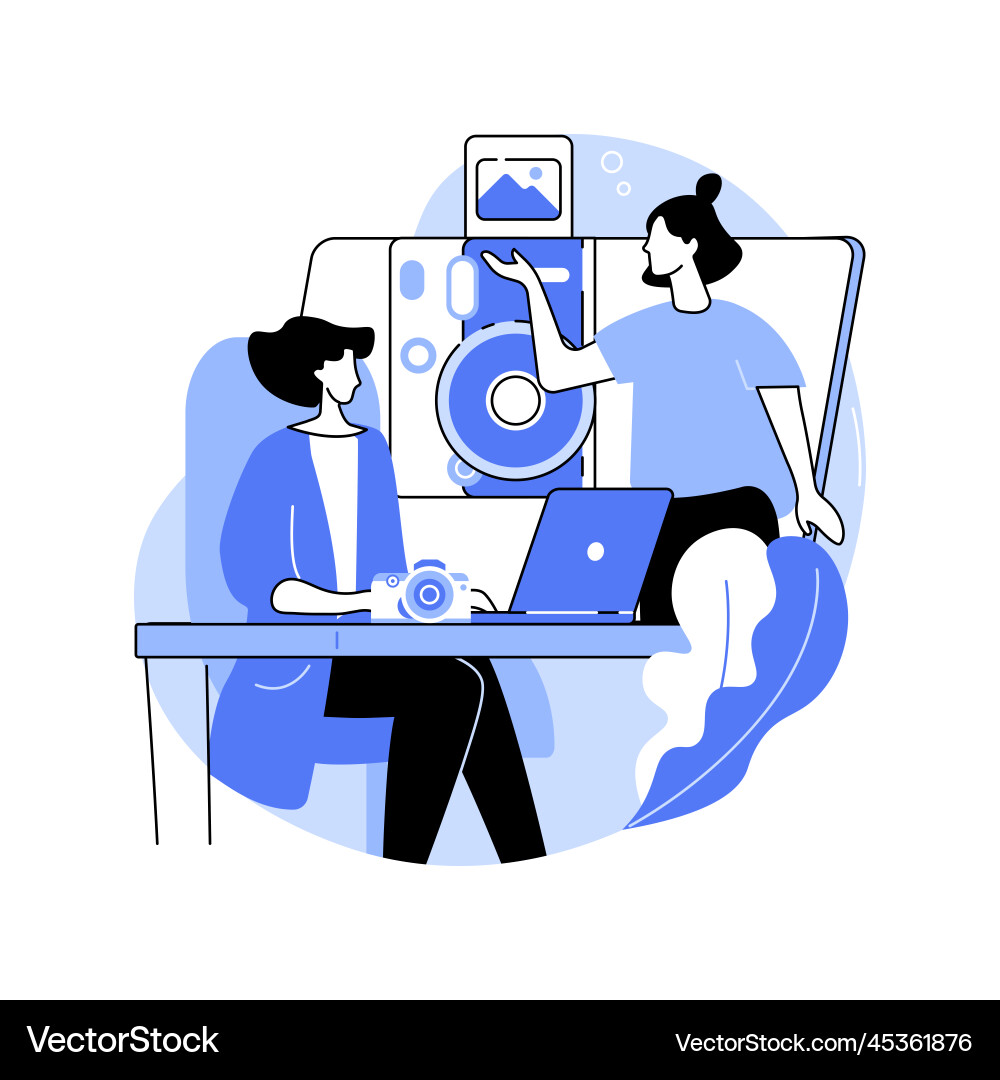 Photography isolated cartoon Royalty Free Vector Image