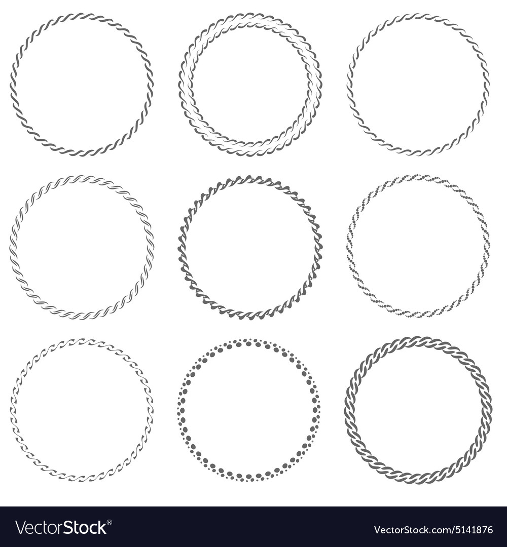 Round frames Royalty Free Vector Image - VectorStock