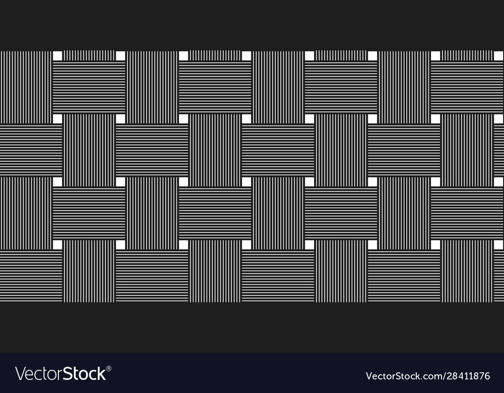 Seamless weaving pattern linear background Vector Image